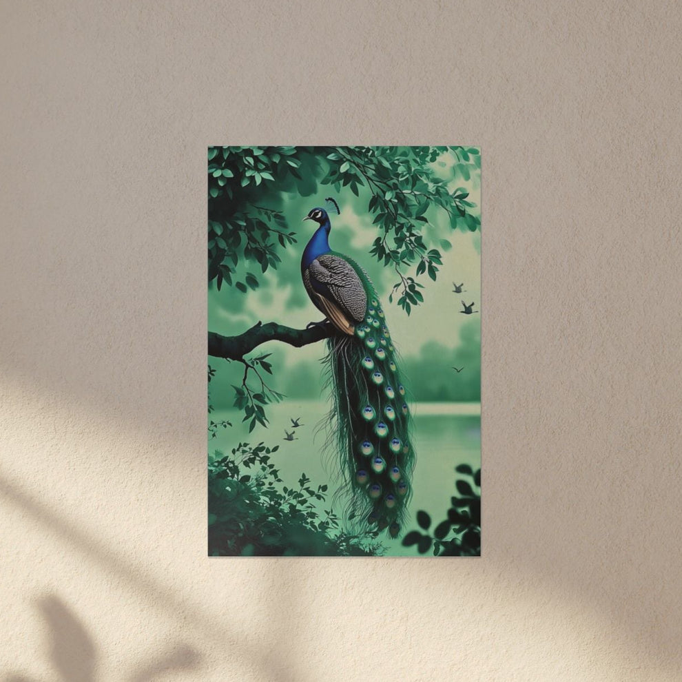 Peacock Wall Art Canvas Print, Wall Decor, Exotic Home Decoration, Gif ...